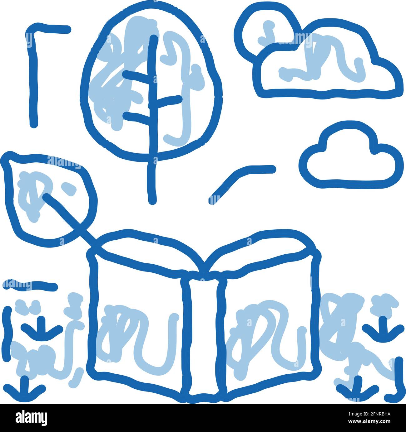 ecology researcher doodle icon hand drawn illustration Stock Vector ...