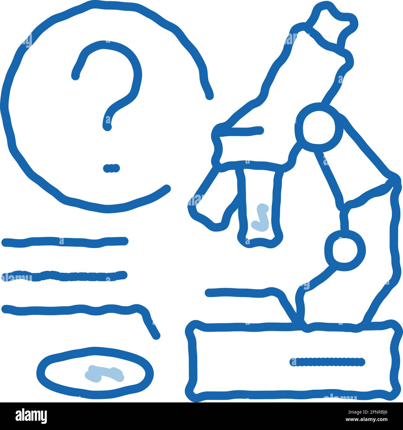 laboratory researcher doodle icon hand drawn illustration Stock Vector ...