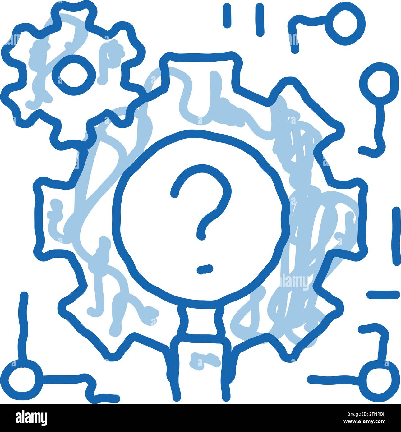 process researcher doodle icon hand drawn illustration Stock Vector ...