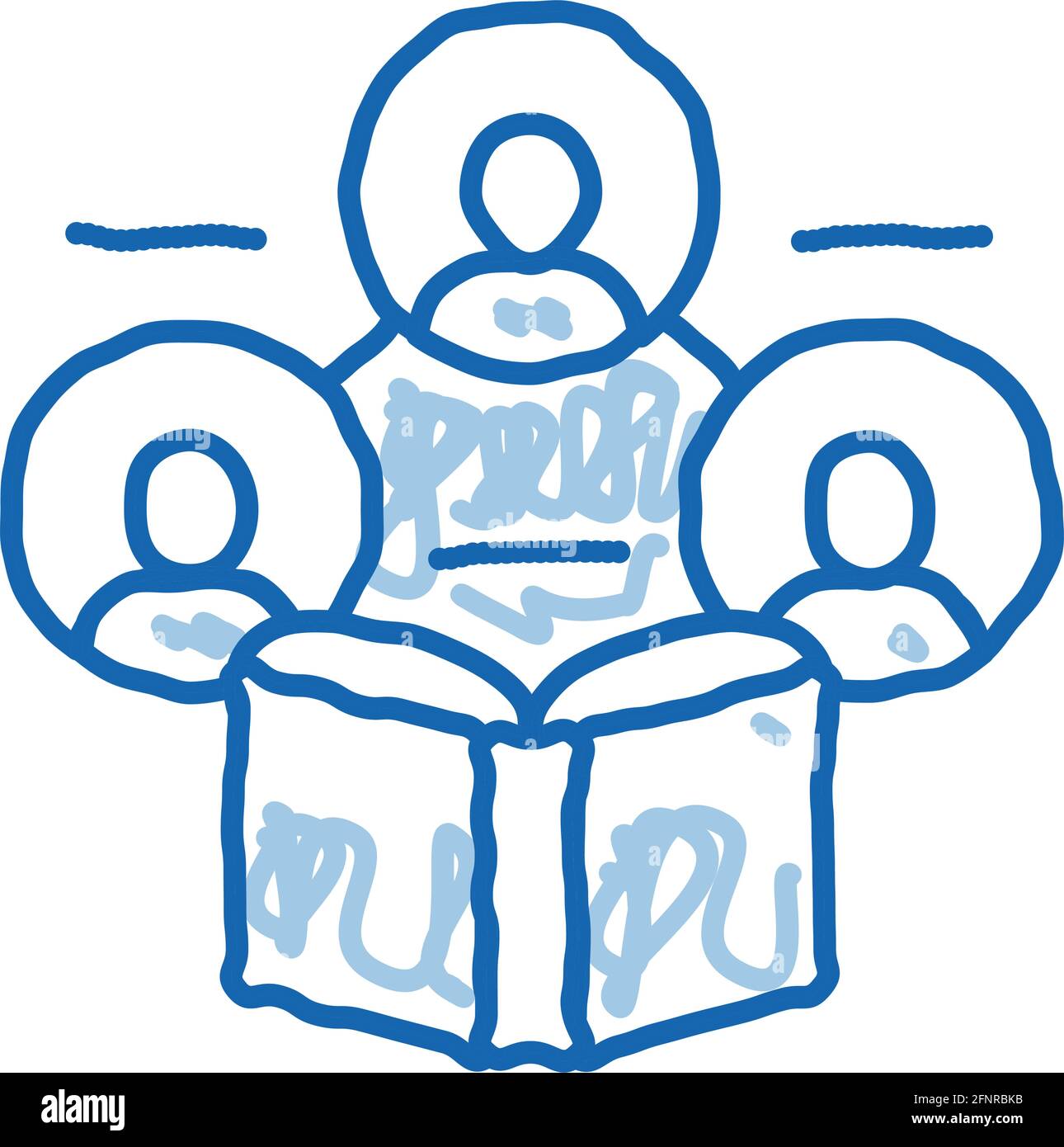 sociology researcher doodle icon hand drawn illustration Stock Vector ...