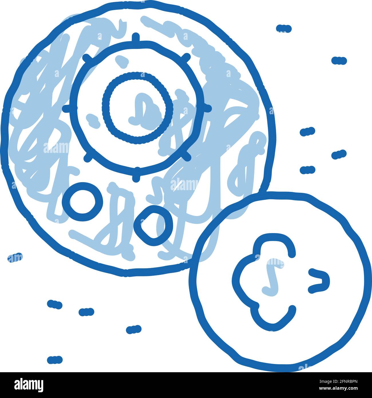 Virus molecule symbol drawn hand Cut Out Stock Images & Pictures - Alamy