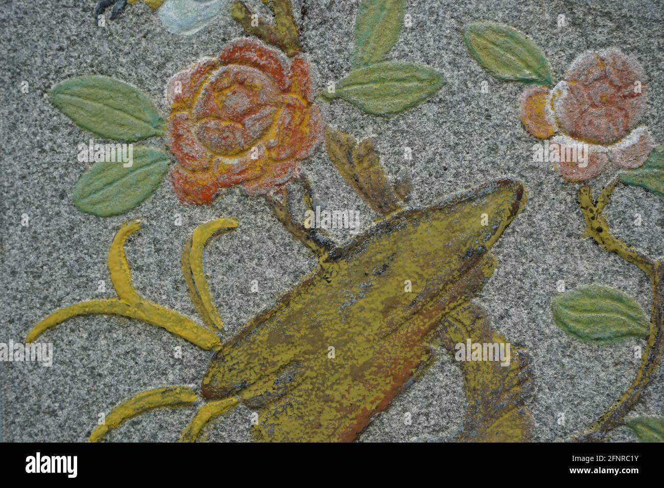 The beautiful relief on the stone Stock Photo - Alamy