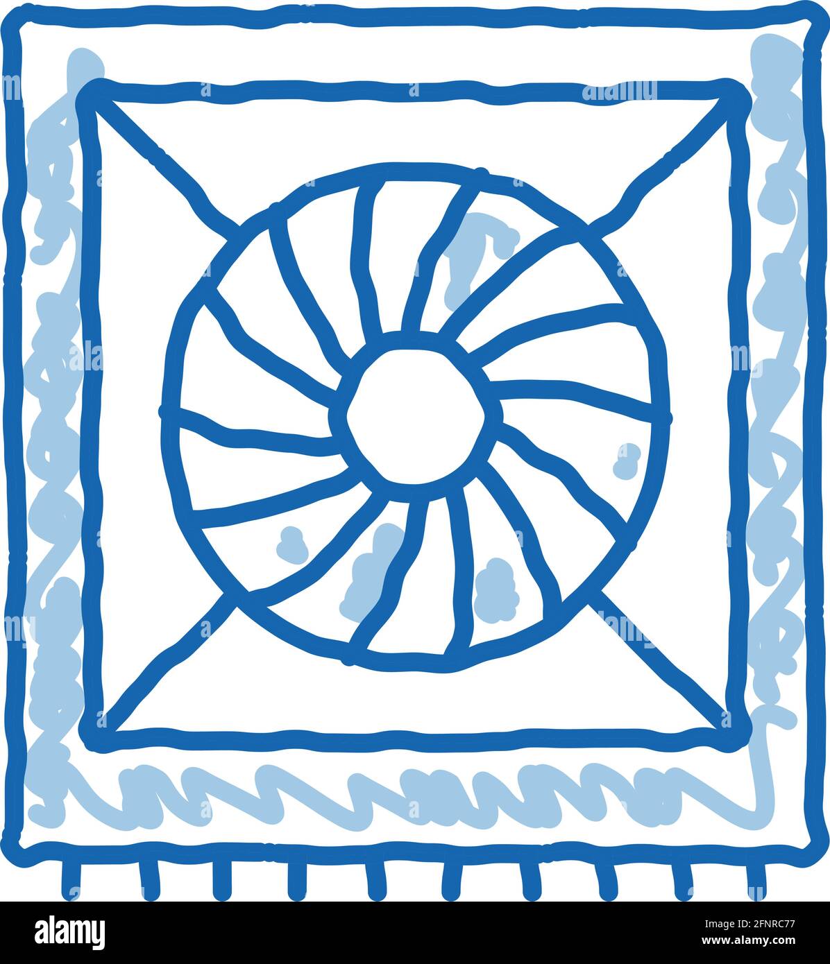 system fan computer component doodle icon hand drawn illustration Stock ...