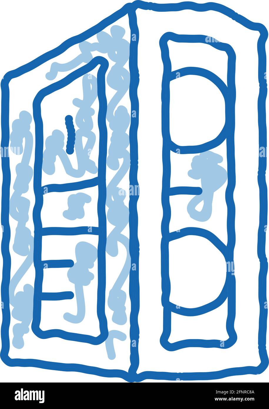 system unit computer doodle icon hand drawn illustration Stock Vector ...