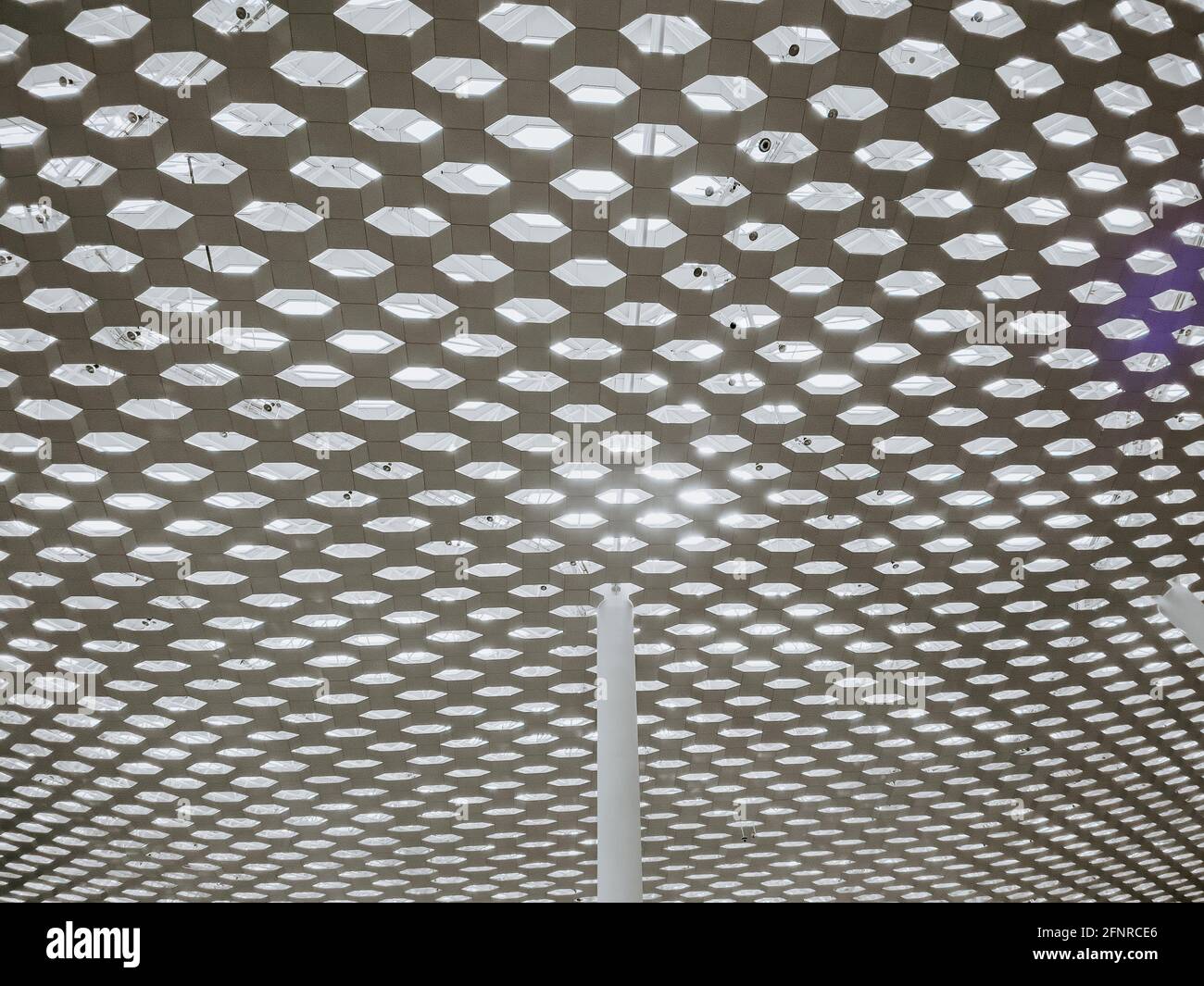 Ceiling of a building with contemporary architectural design Stock ...