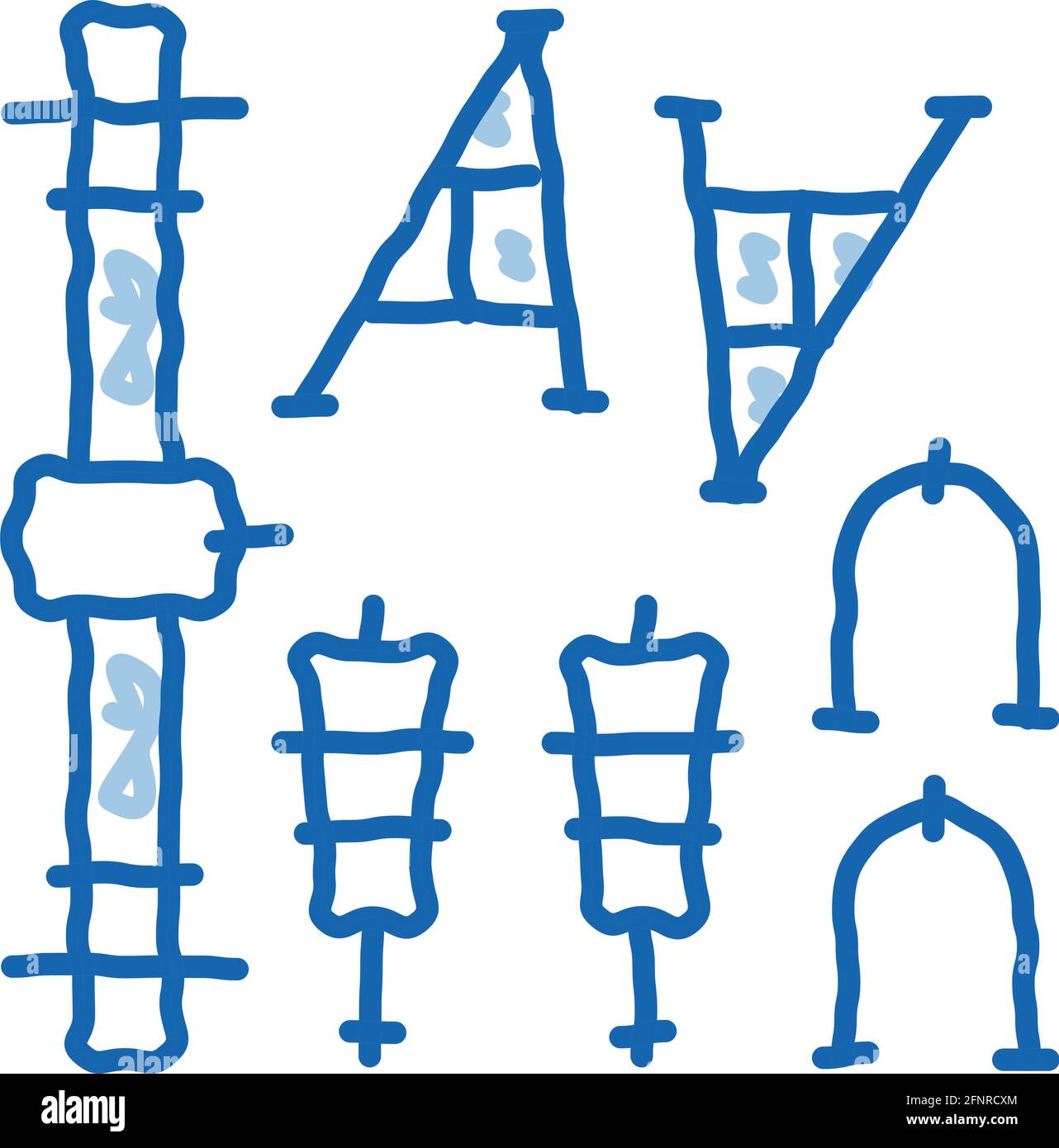 equipment karting track doodle icon hand drawn illustration Stock ...