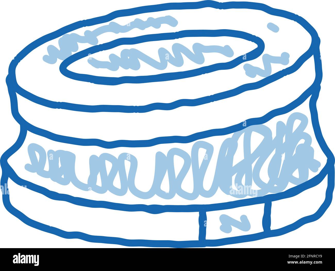 bump stop karting track doodle icon hand drawn illustration Stock ...