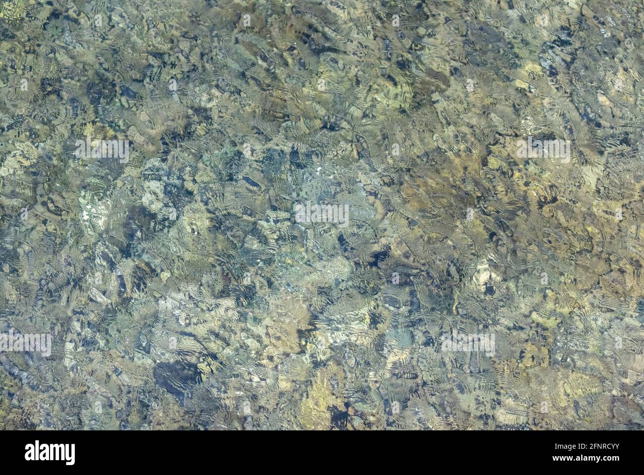 rocks distorted below the surface of water Stock Photo - Alamy