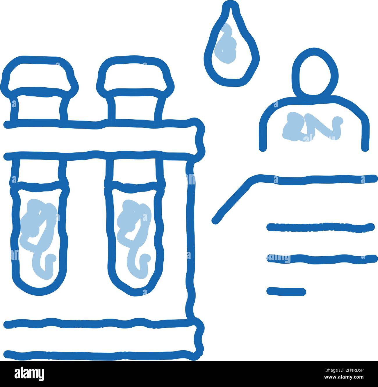 blood test doodle icon hand drawn illustration Stock Vector Image & Art ...