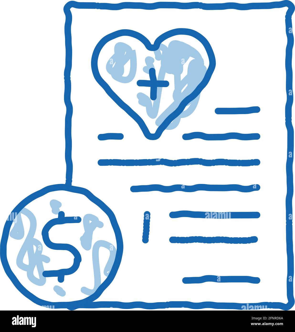 paid services price doodle icon hand drawn illustration Stock Vector ...