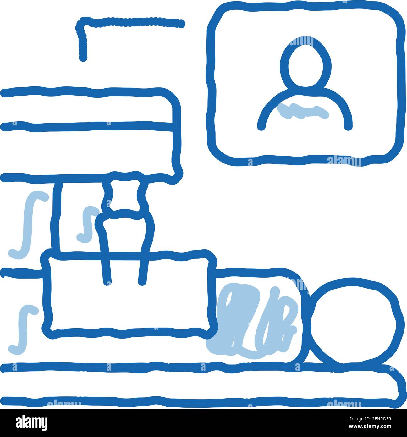 patient online health examination doodle icon hand drawn illustration ...