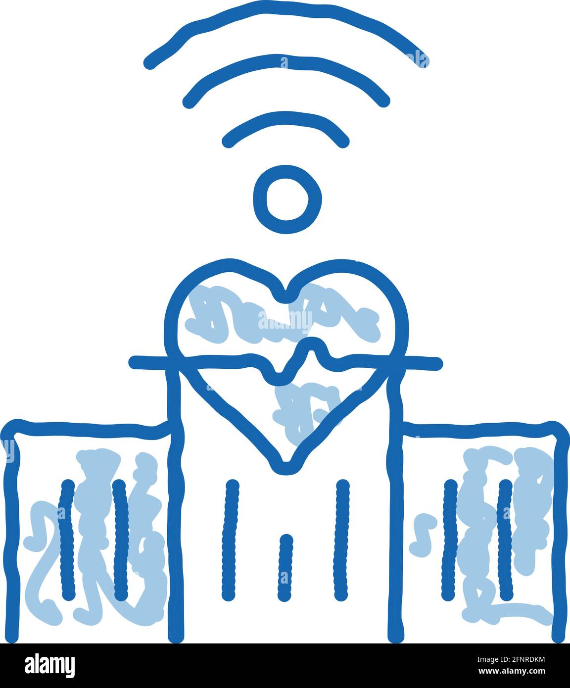internet clinic doodle icon hand drawn illustration Stock Vector Image ...
