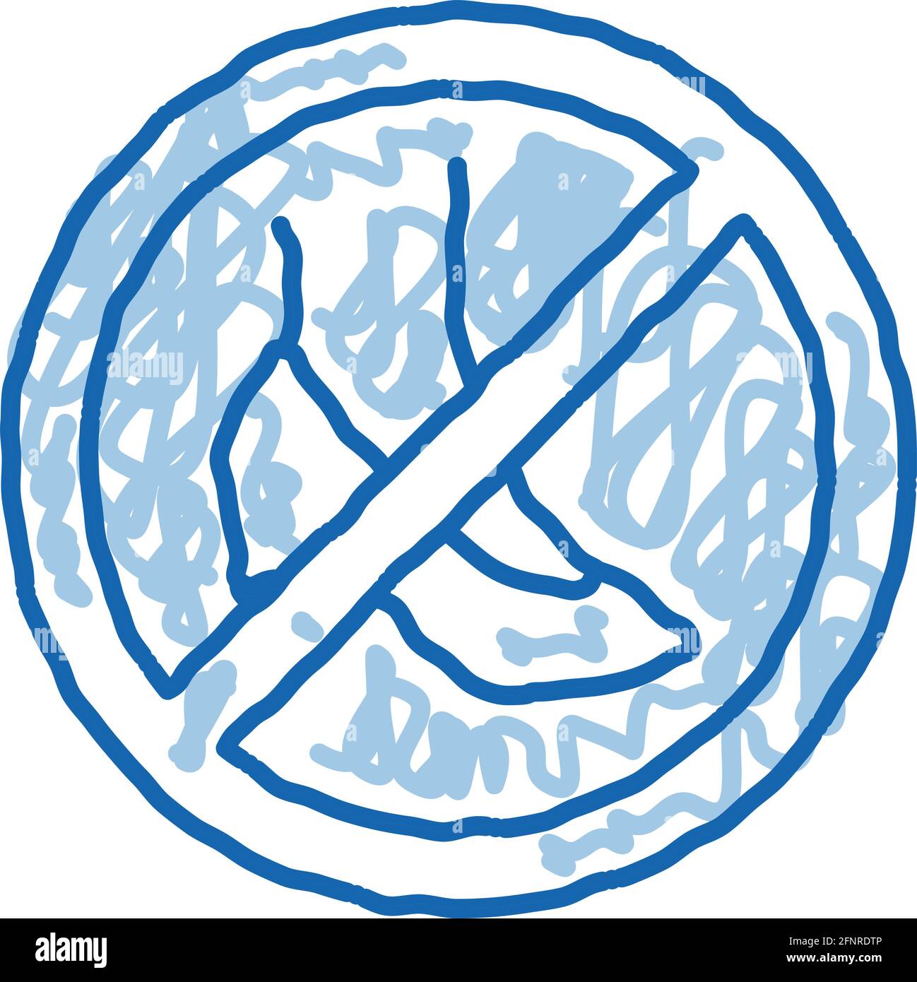 prohibition wearing shoes with heels doodle icon hand drawn ...