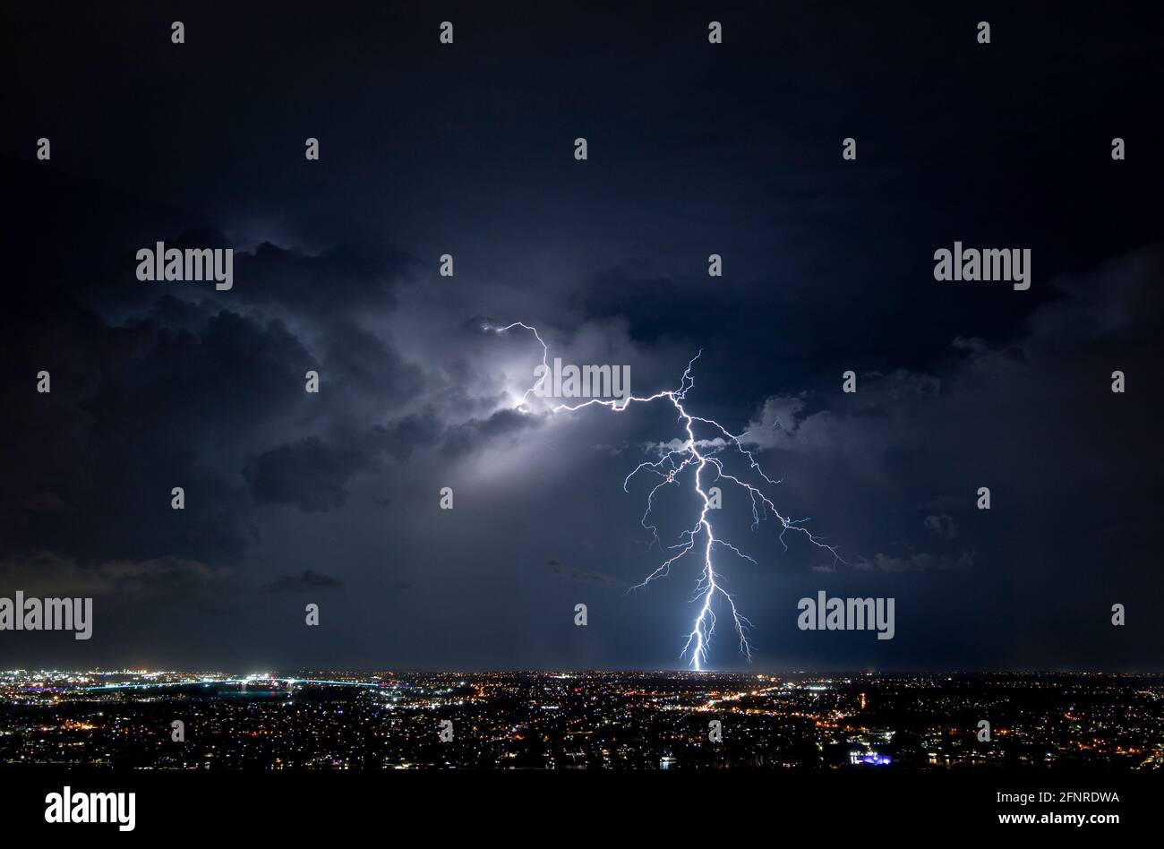 Lightning strike aerial hi-res stock photography and images - Alamy