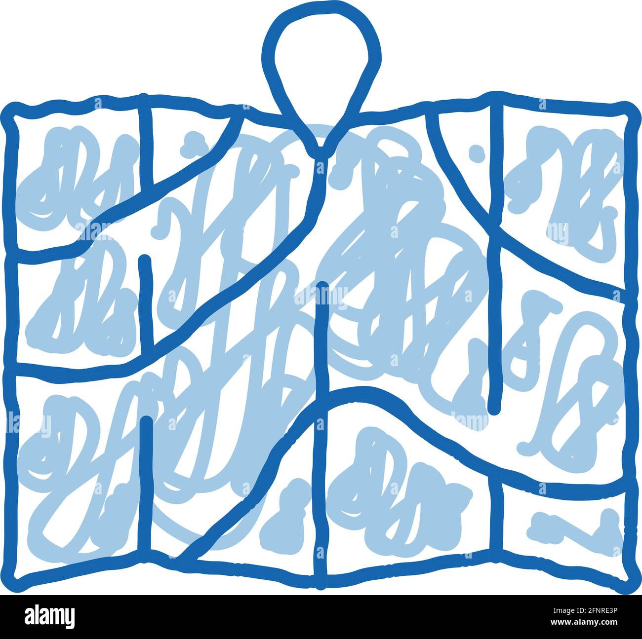 map location doodle icon hand drawn illustration Stock Vector Image ...