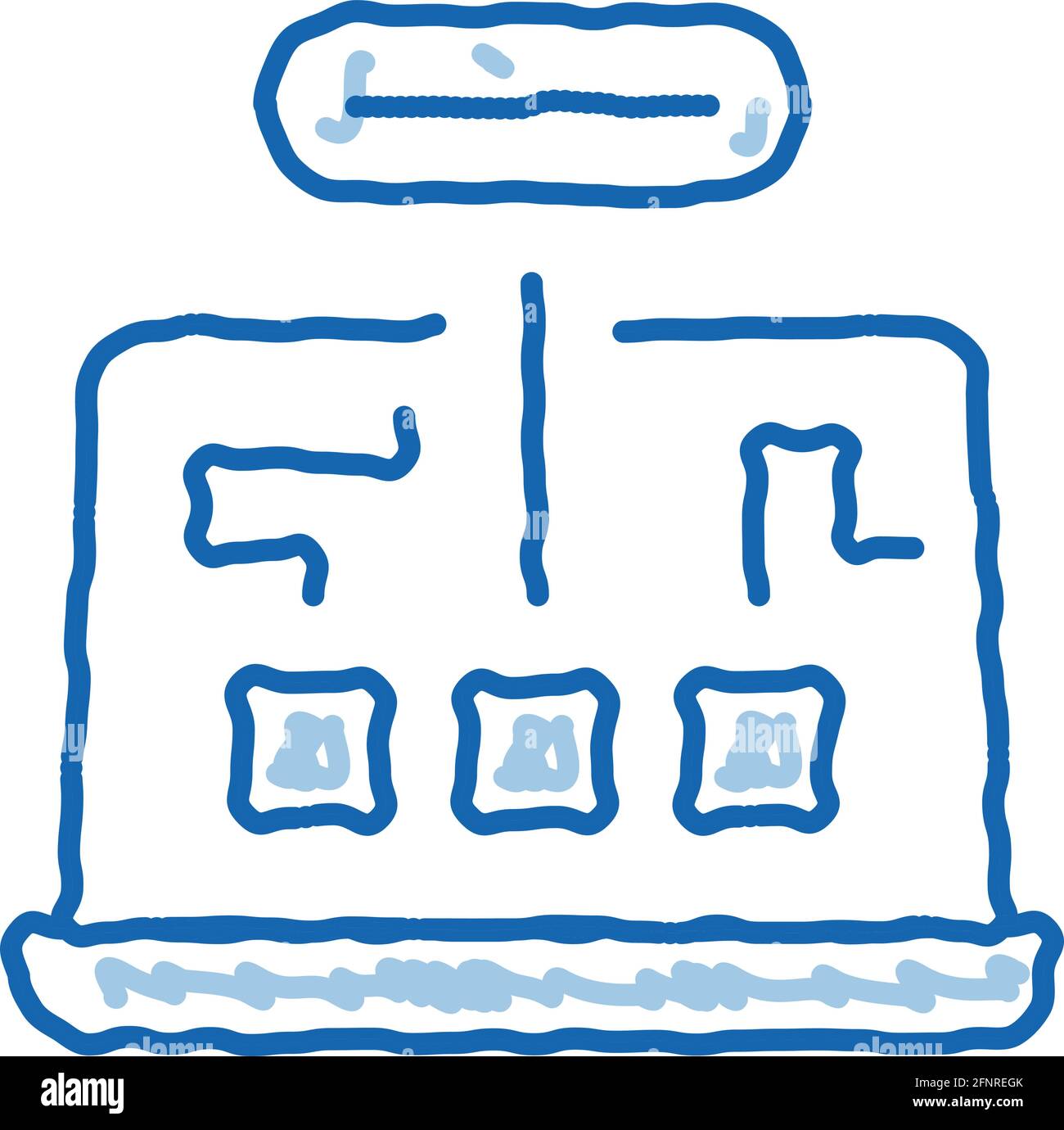 computer program mistake research doodle icon hand drawn illustration ...