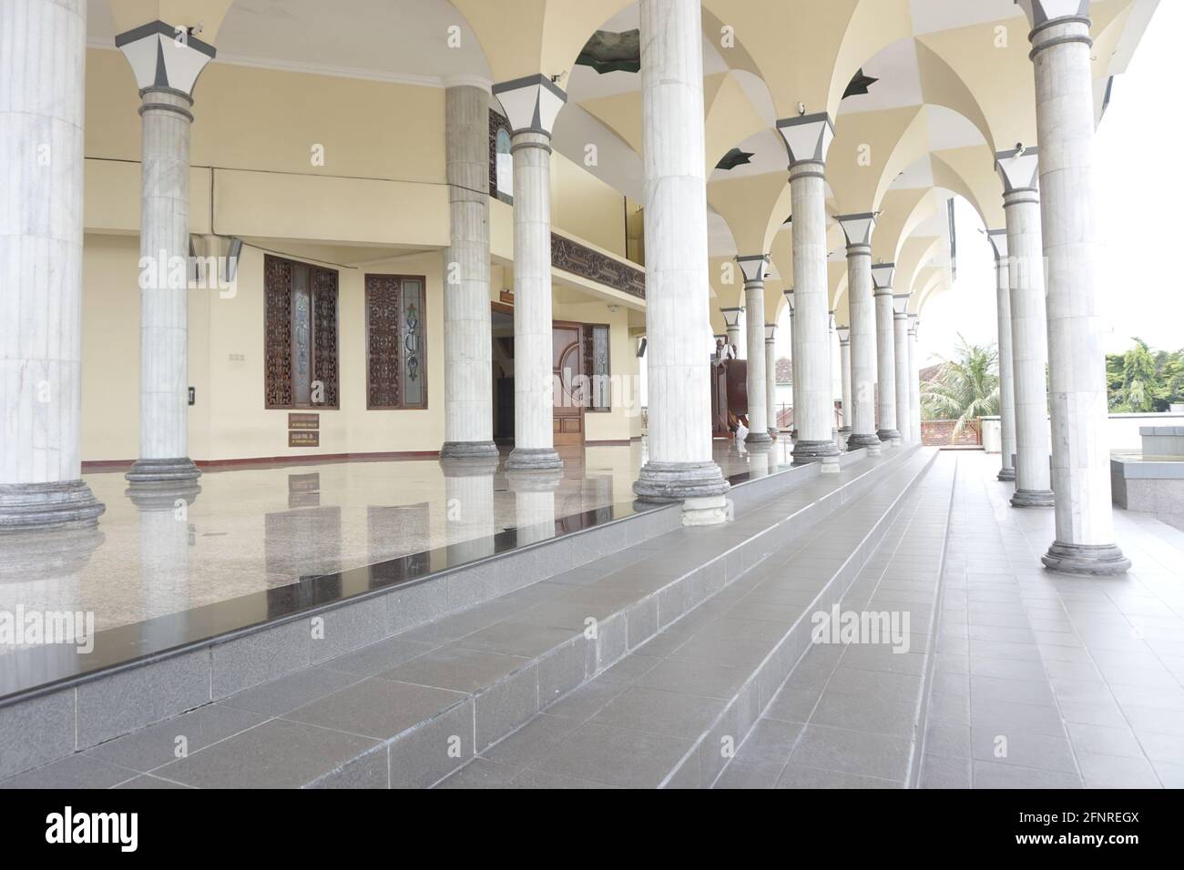 The porch of the great mosque of kediri city Stock Photo - Alamy