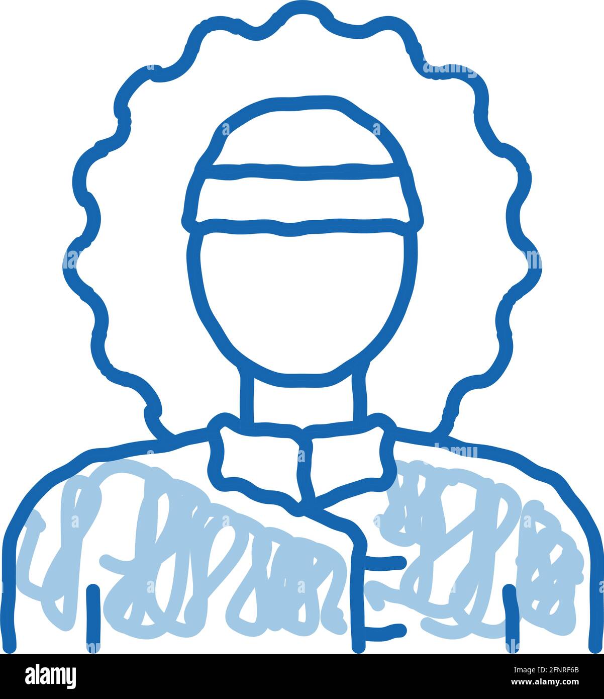polar man doodle icon hand drawn illustration Stock Vector Image & Art ...