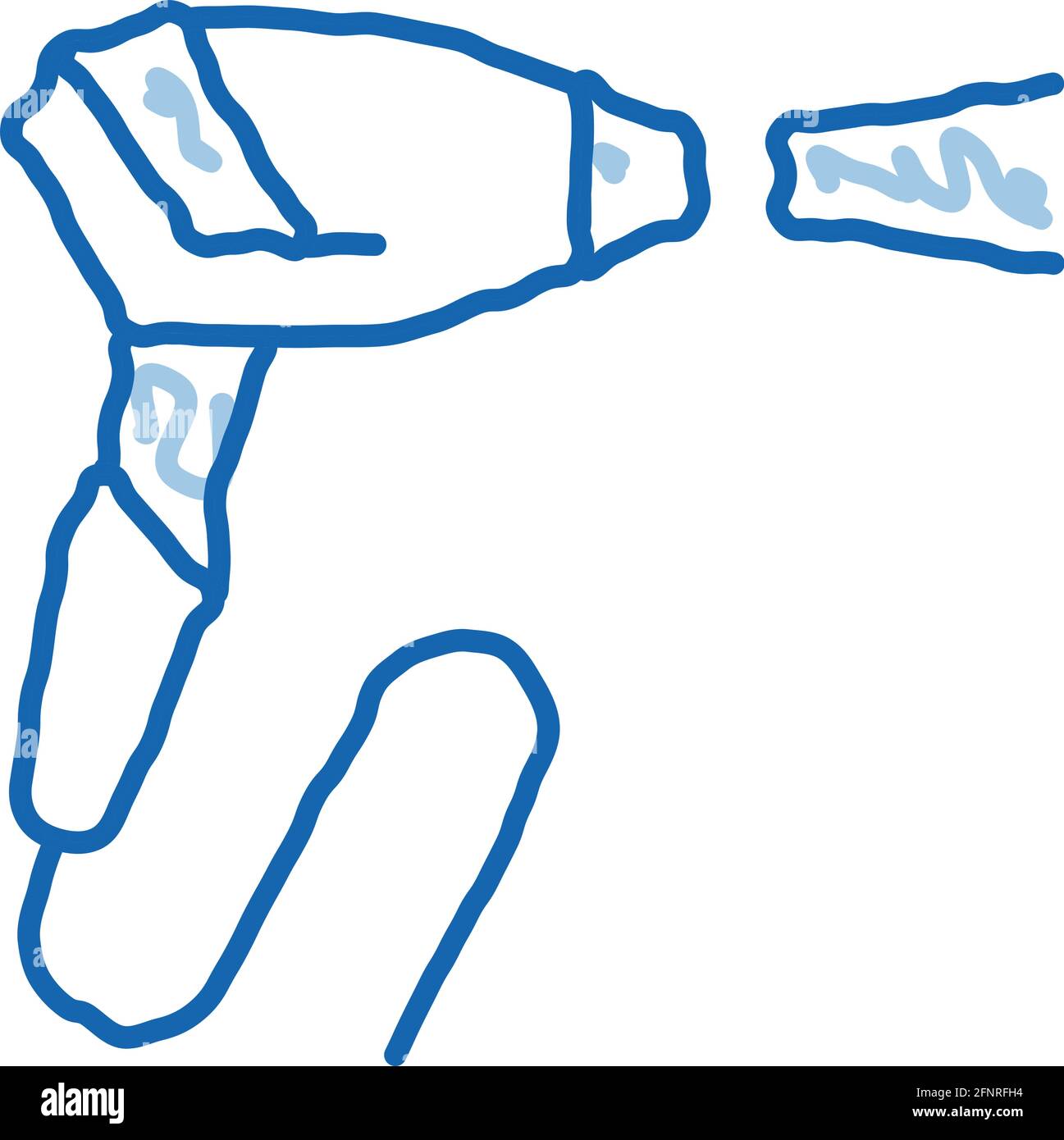 depilation laser equipment doodle icon hand drawn illustration Stock ...