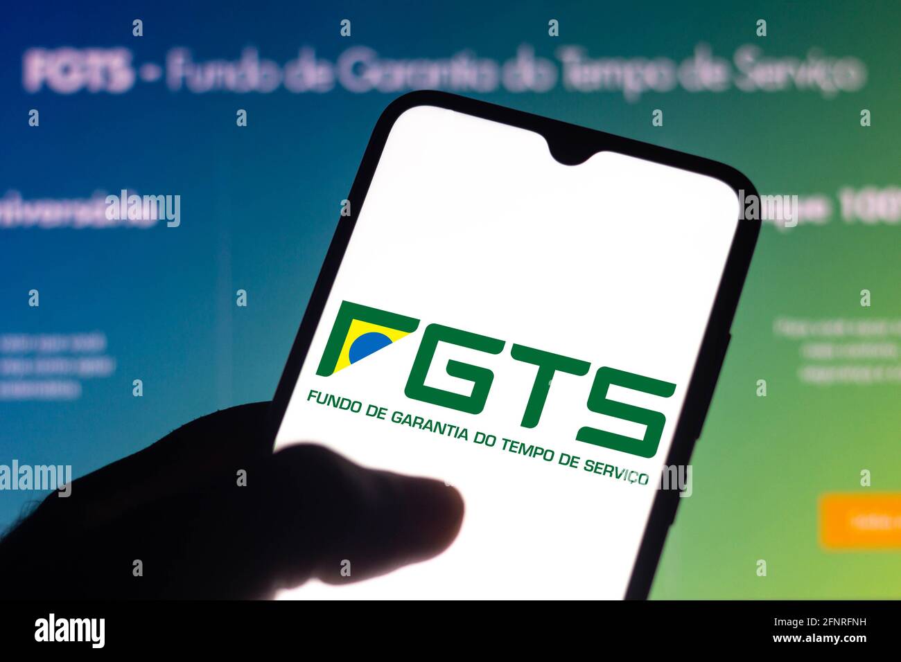 In this photo illustration the Fundo de Garantia do Tempo de Serviço ...