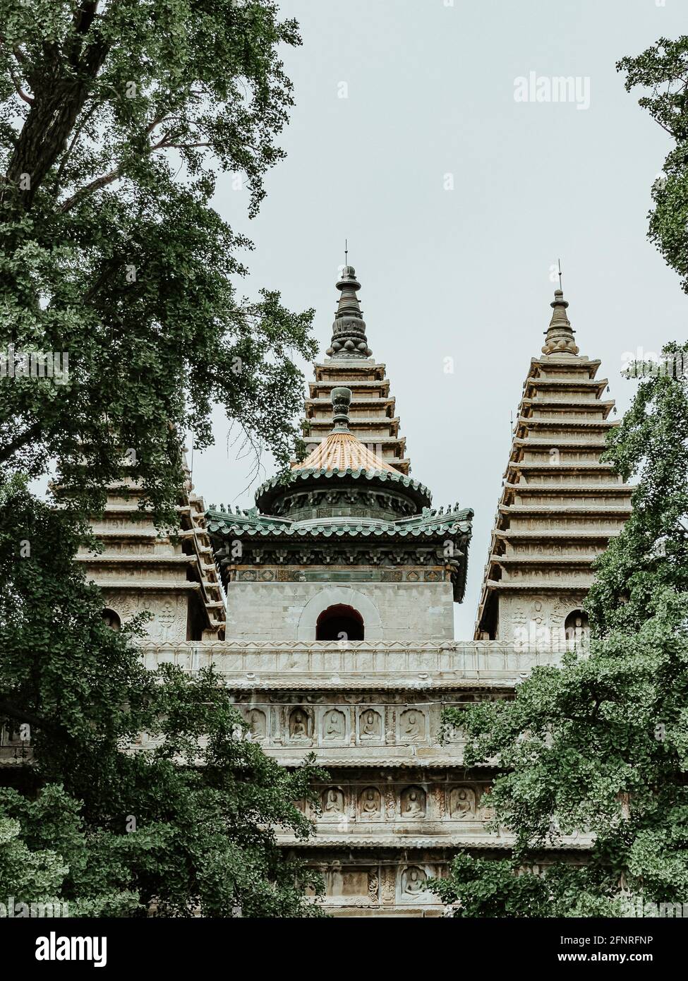 Beautiful view of the famous Five Pagoda Temple in Haidian, China Stock ...