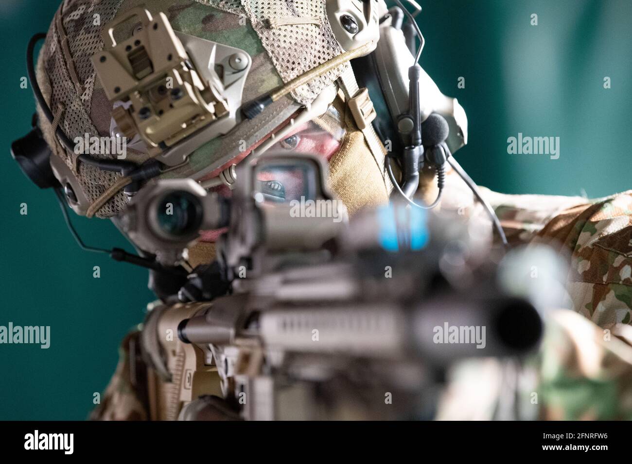 Calw, Germany. 10th May, 2021. A firearms instructor demonstrates how ...
