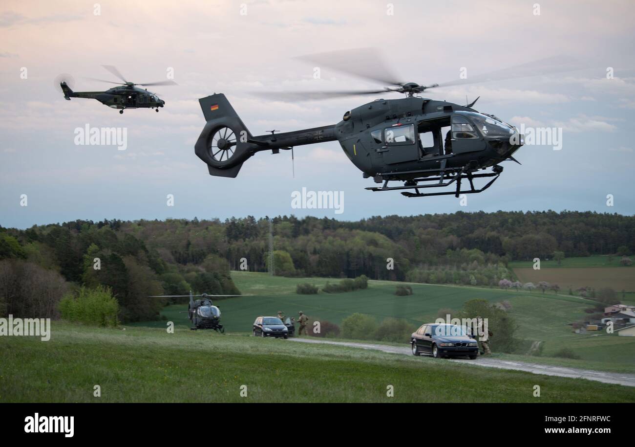 Calw, Germany. 10th May, 2021. Commandos of the German Armed Forces ...
