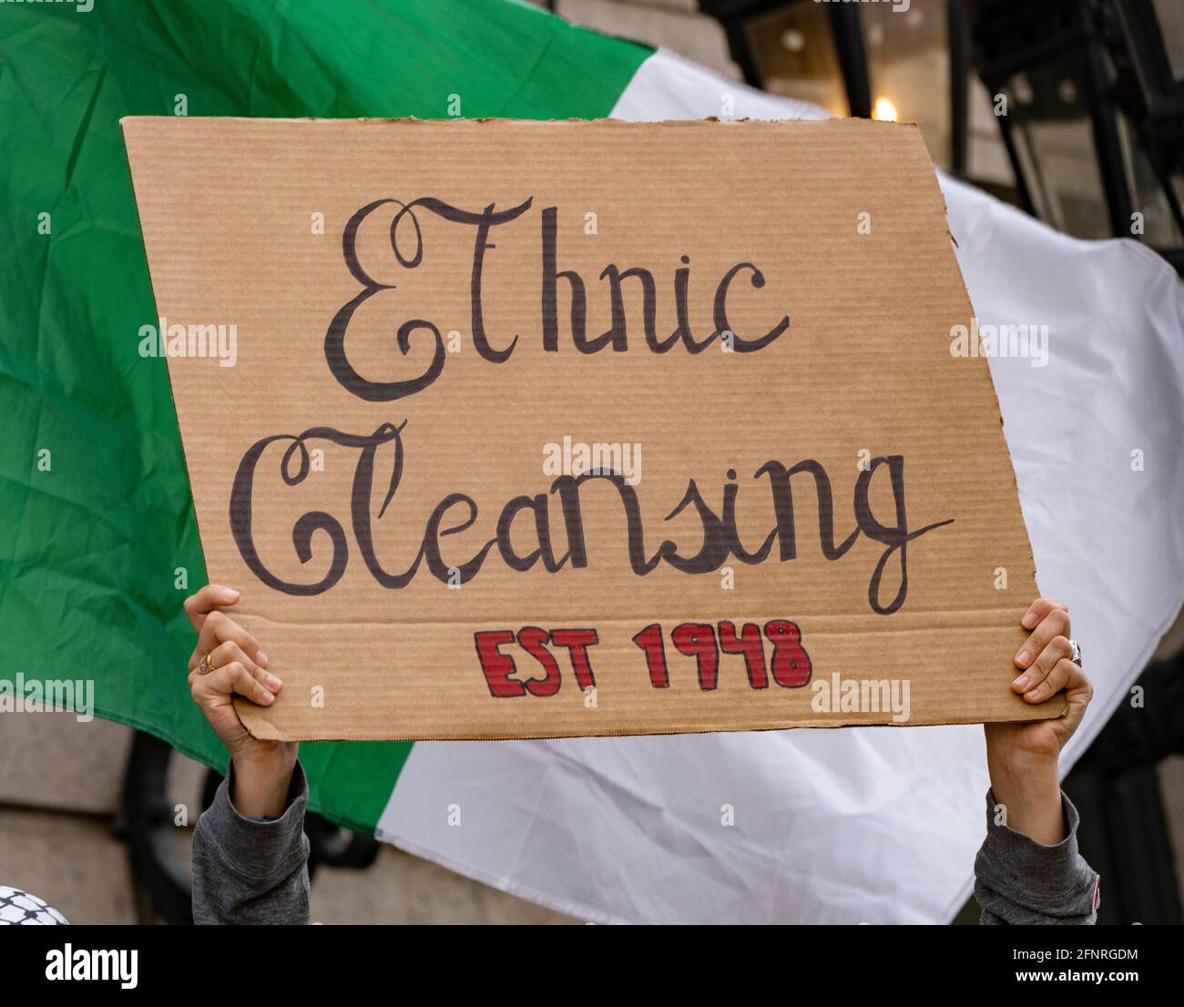 May 15, 2021, Copley Square, Boston, Massachusetts, USA: Pro Palestine ...