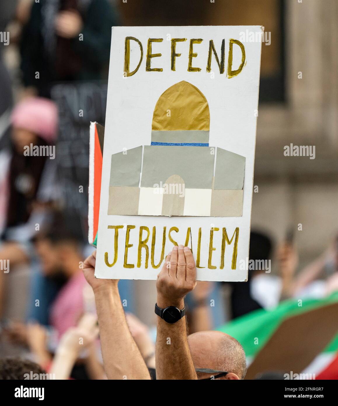 May 15, 2021, Copley Square, Boston, Massachusetts, USA: Pro Palestine ...