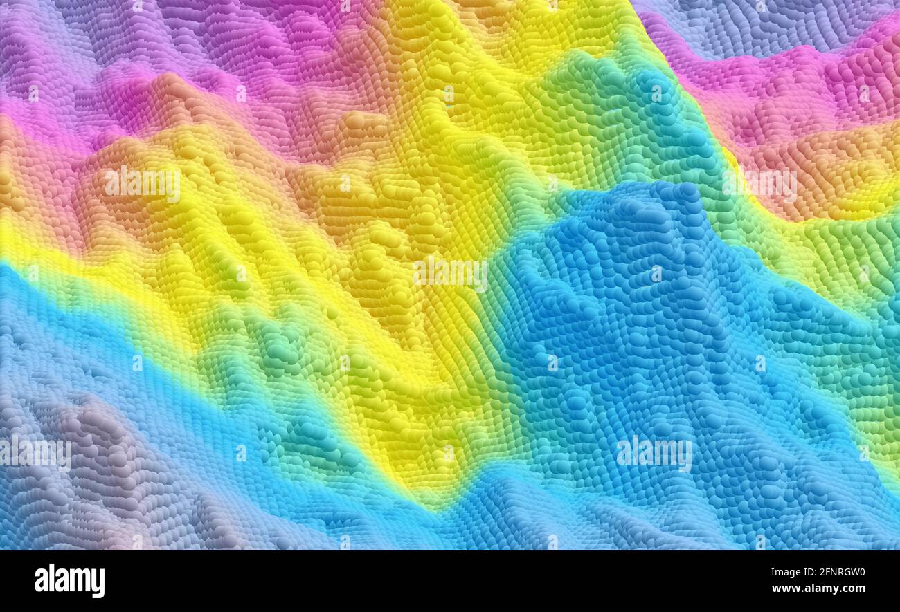 Liquid paint abstraction. Art design. Texture with dynamic particles ...