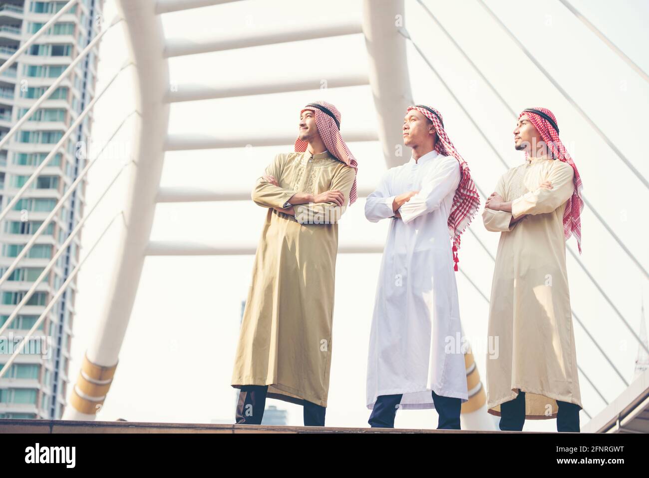 Happy Multi Ethnic communities businessman team collaborator talking ...