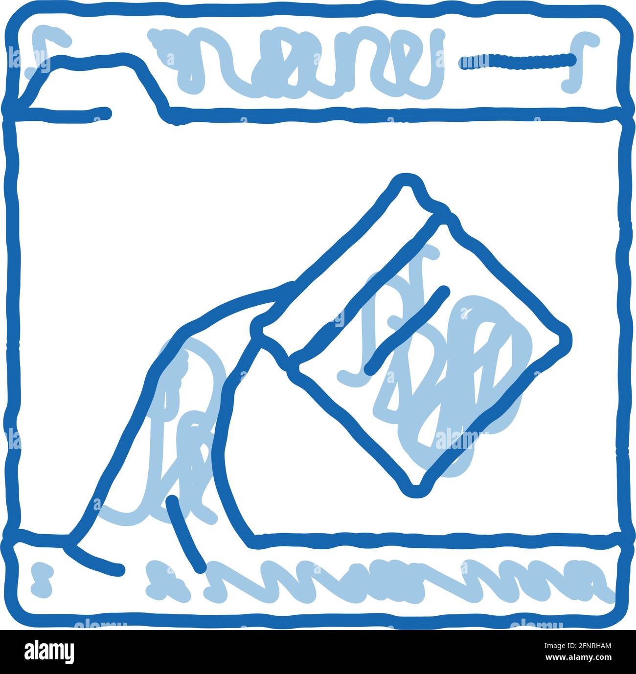 web site page color drawing doodle icon hand drawn illustration Stock ...