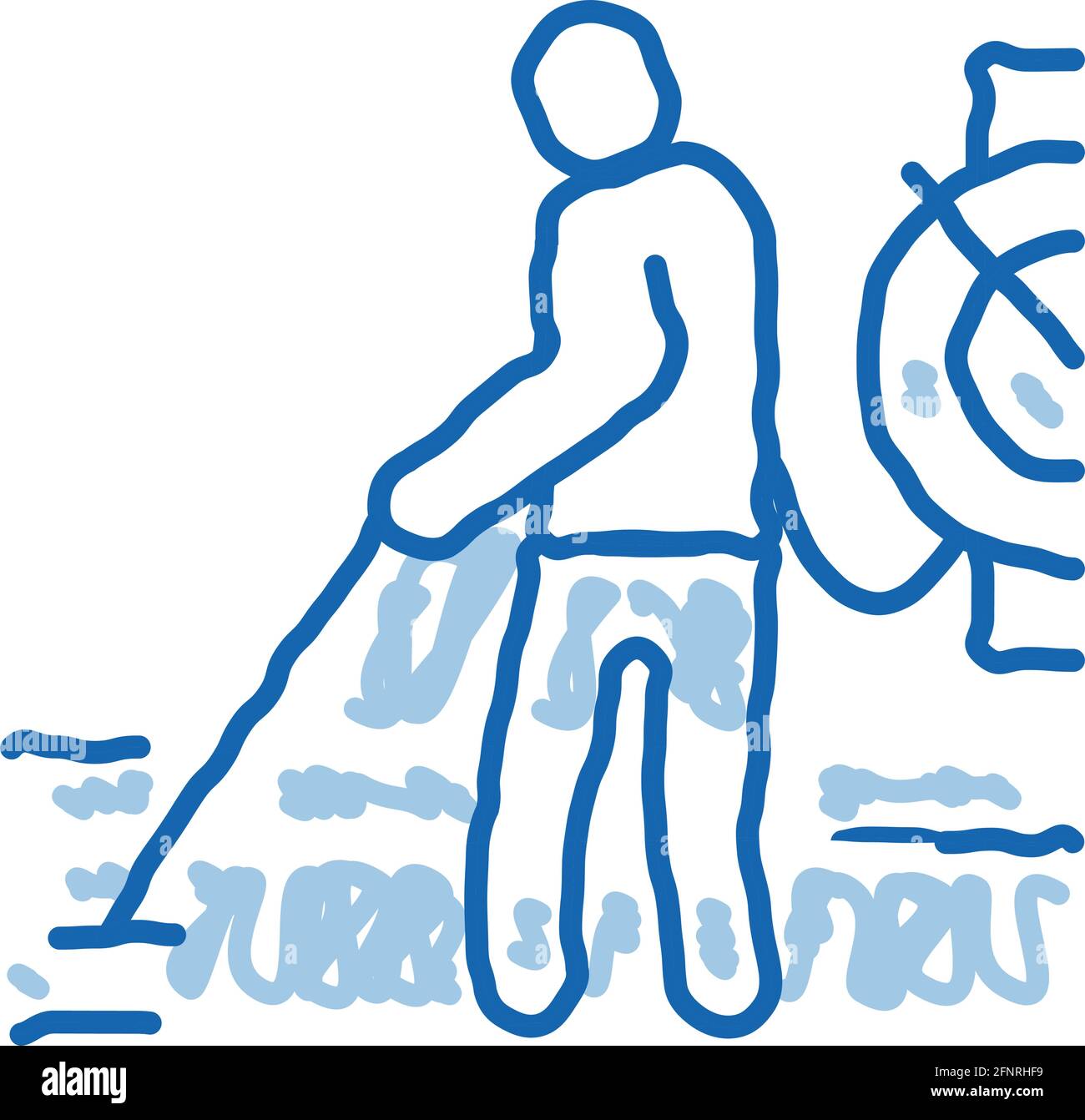 drain cleaning service doodle icon hand drawn illustration Stock Vector ...