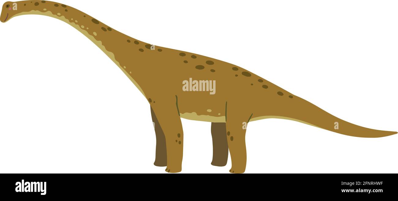 Cute cartoon doodle giraffe titan, isolated on white background Stock ...