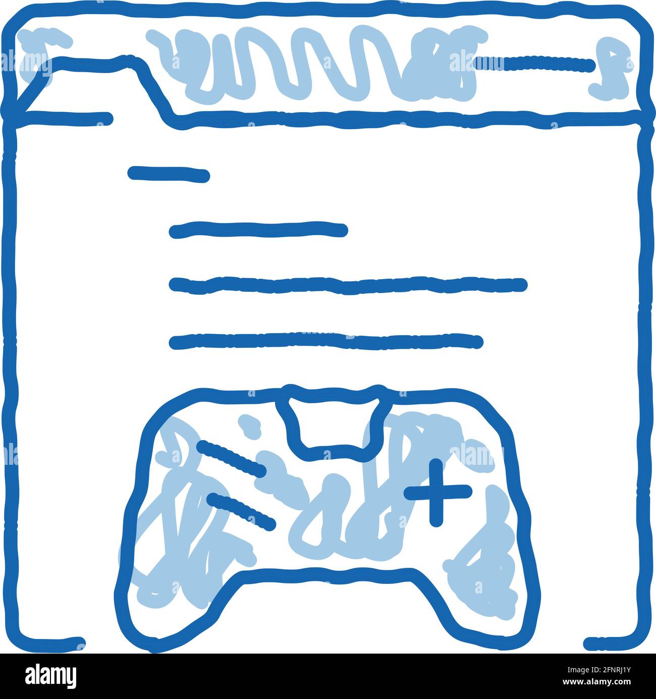 internet game doodle icon hand drawn illustration Stock Vector Image ...