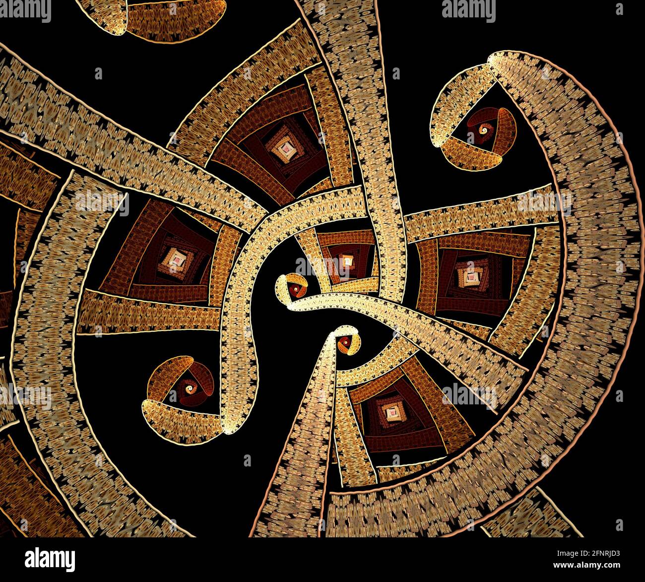 Computer generated fractal artwork for creative art,design and ...