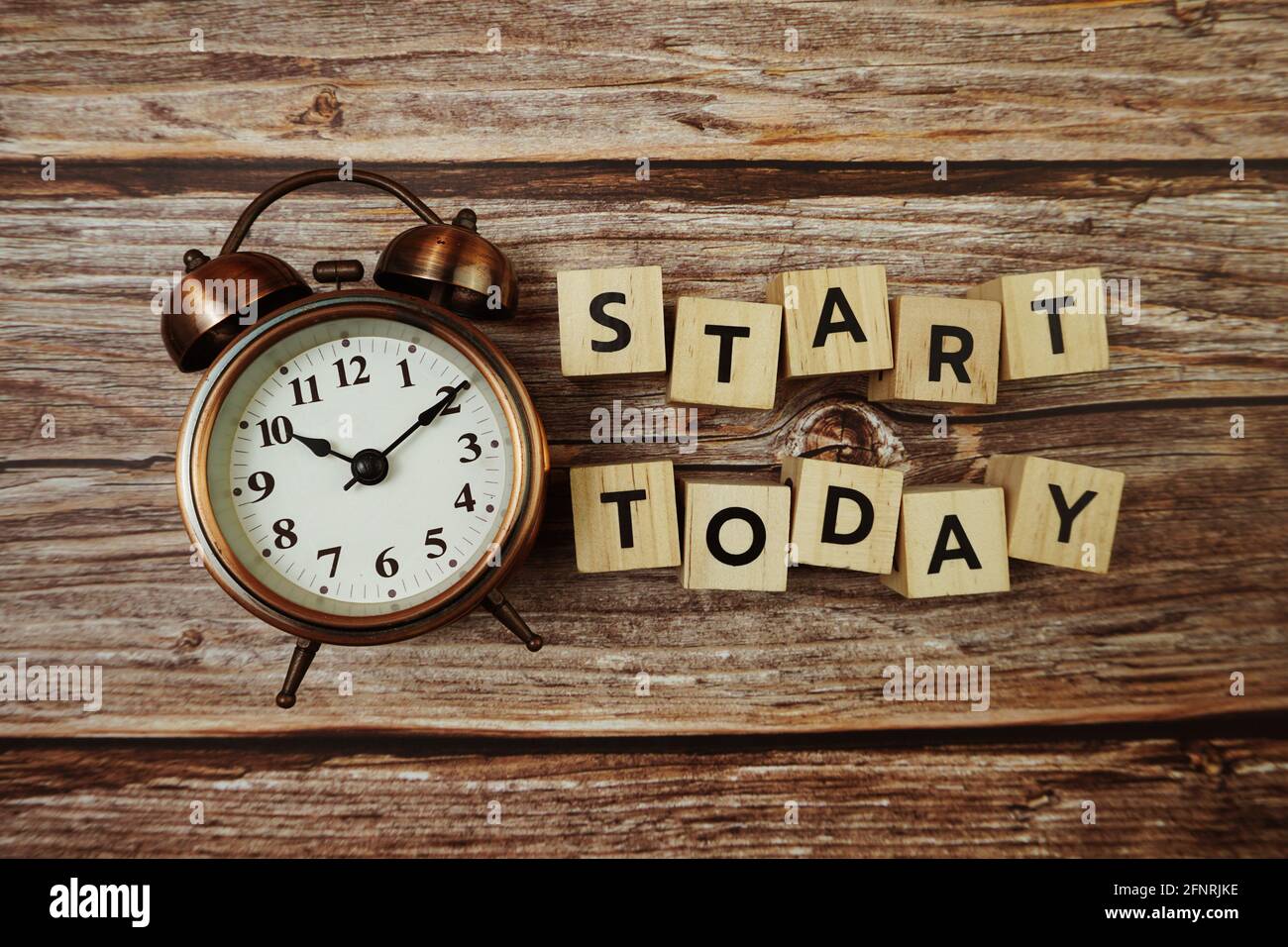 Start Today Word alphabet letters on wooden background Stock Photo - Alamy