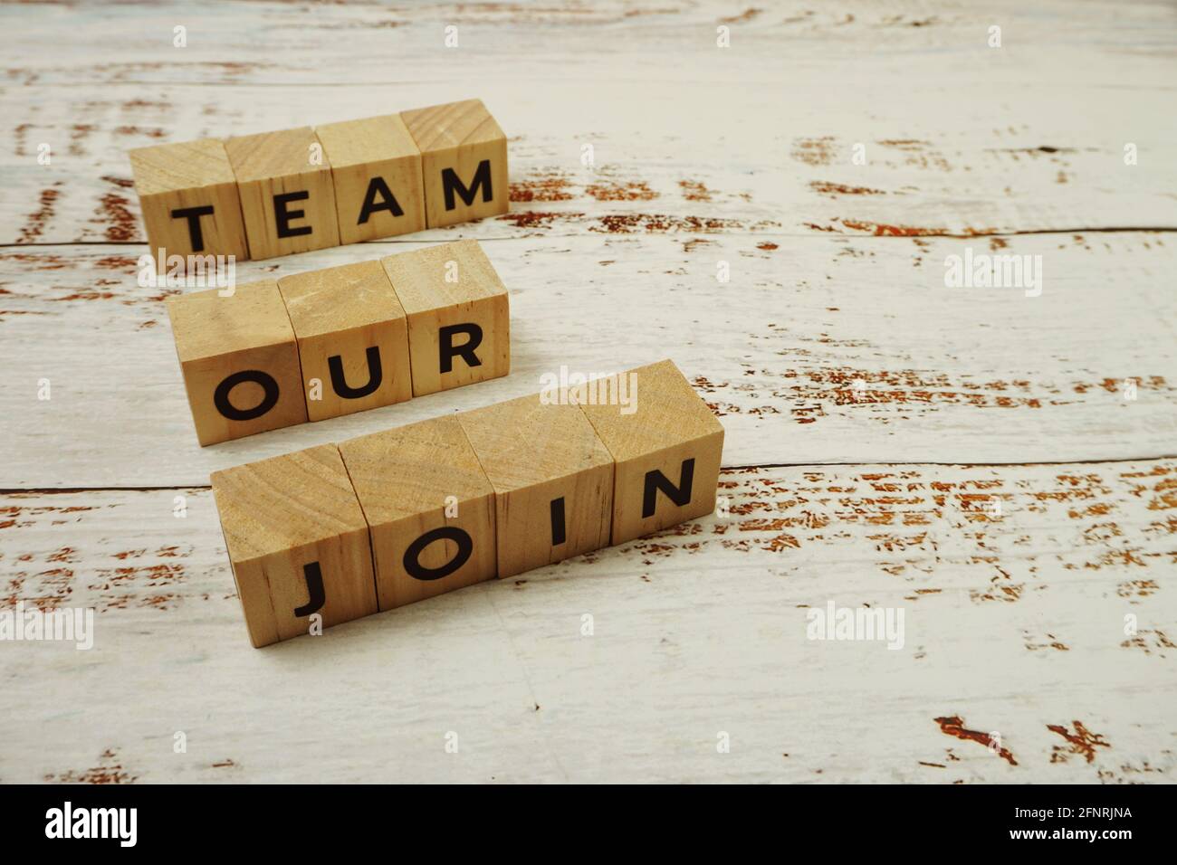 Join Our Team Word alphabet letters on wooden background Stock Photo ...