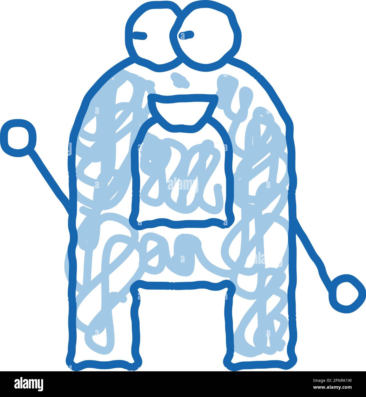 alphabet toy doodle icon hand drawn illustration Stock Vector Image ...