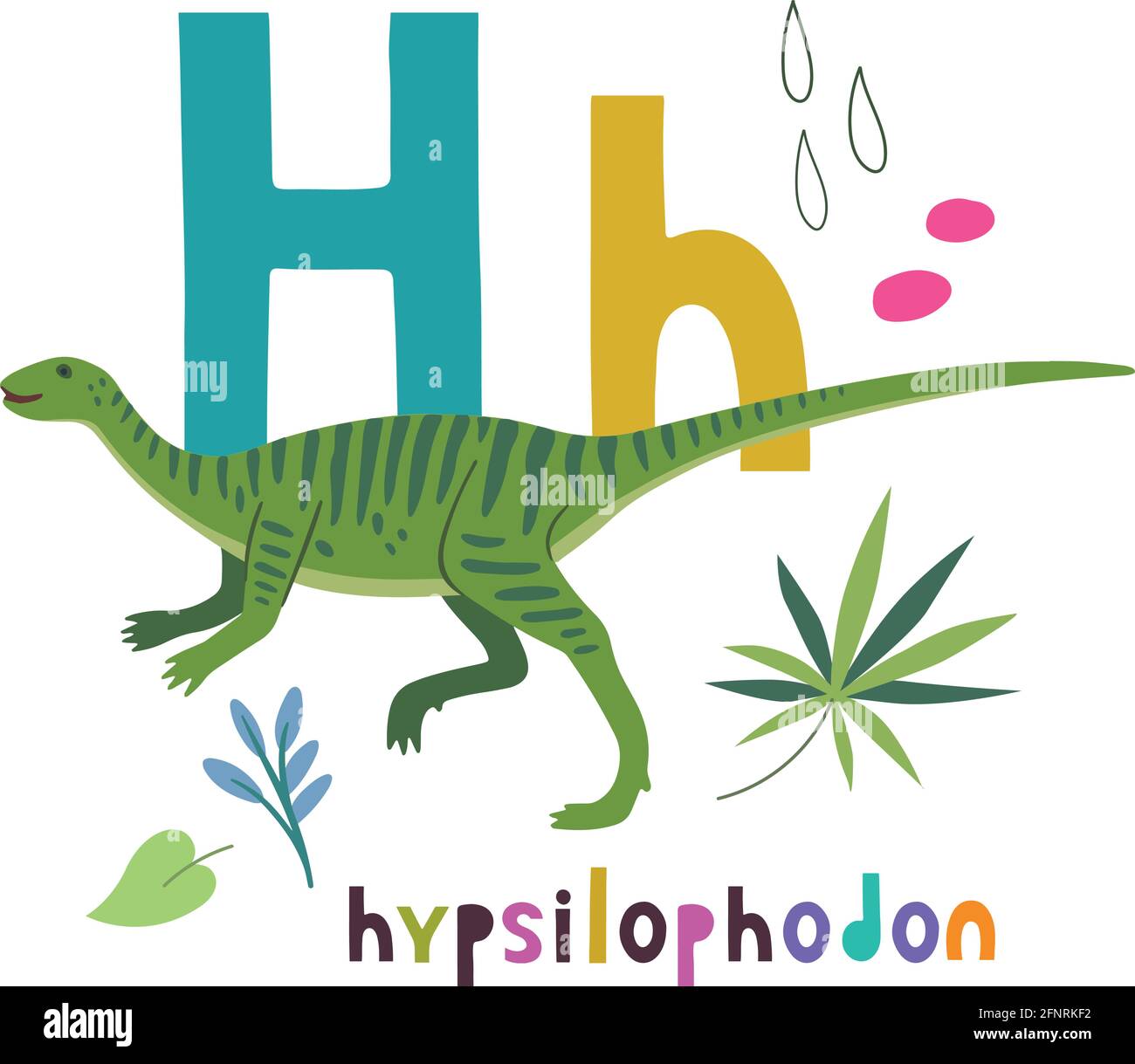 H letter dinosaurs Stock Vector Images - Alamy