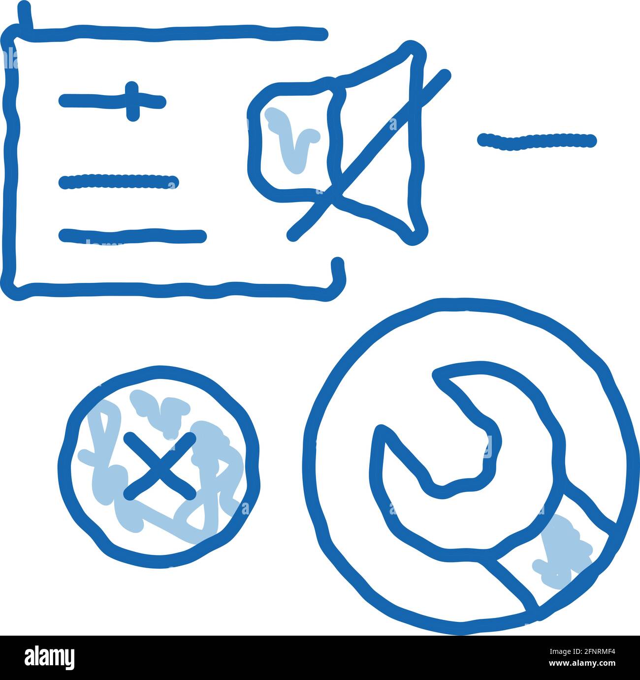 radio broken sound repair doodle icon hand drawn illustration Stock ...