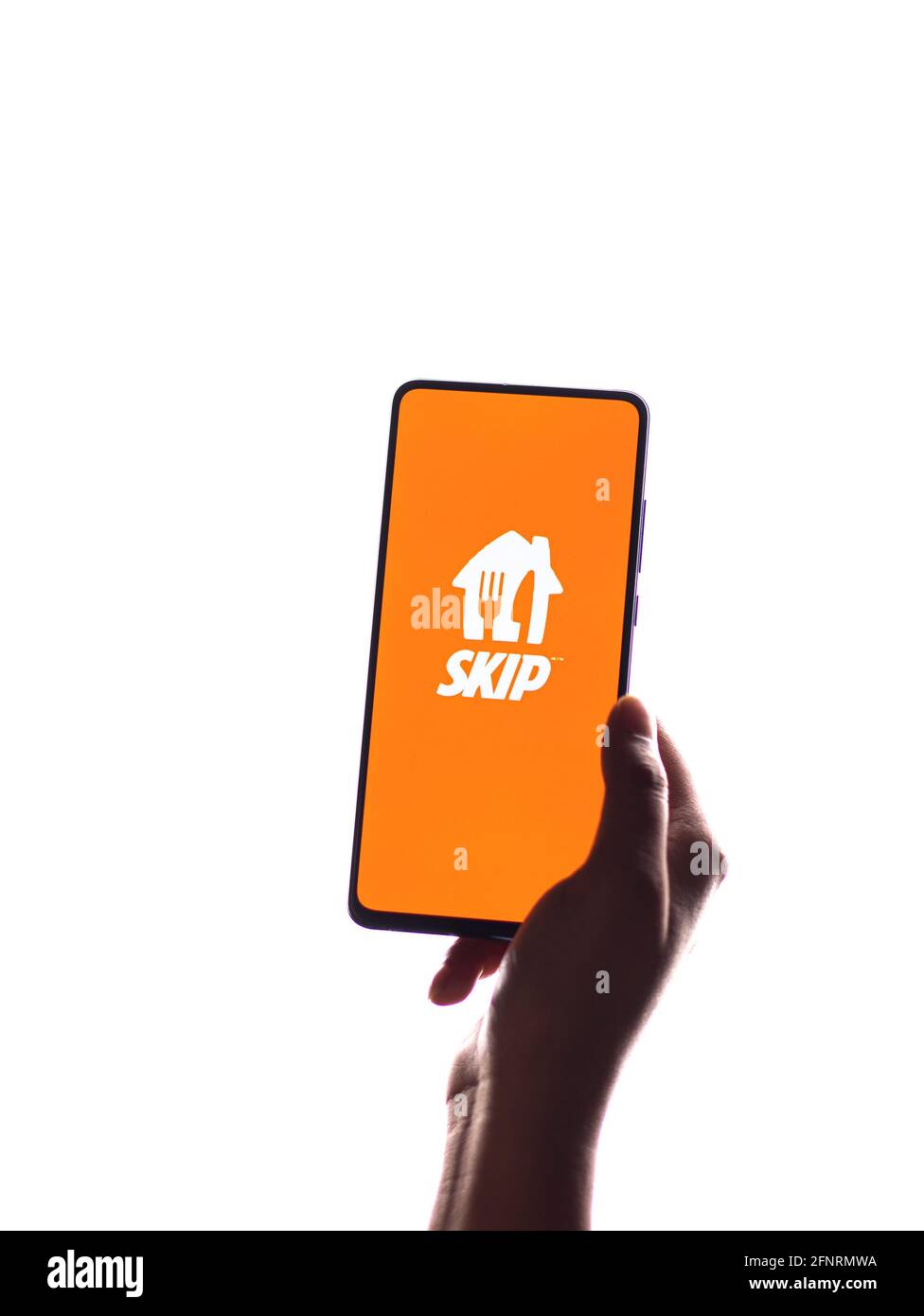 Assam, india - May 18, 2021 : SkipTheDishes logo on phone screen stock ...