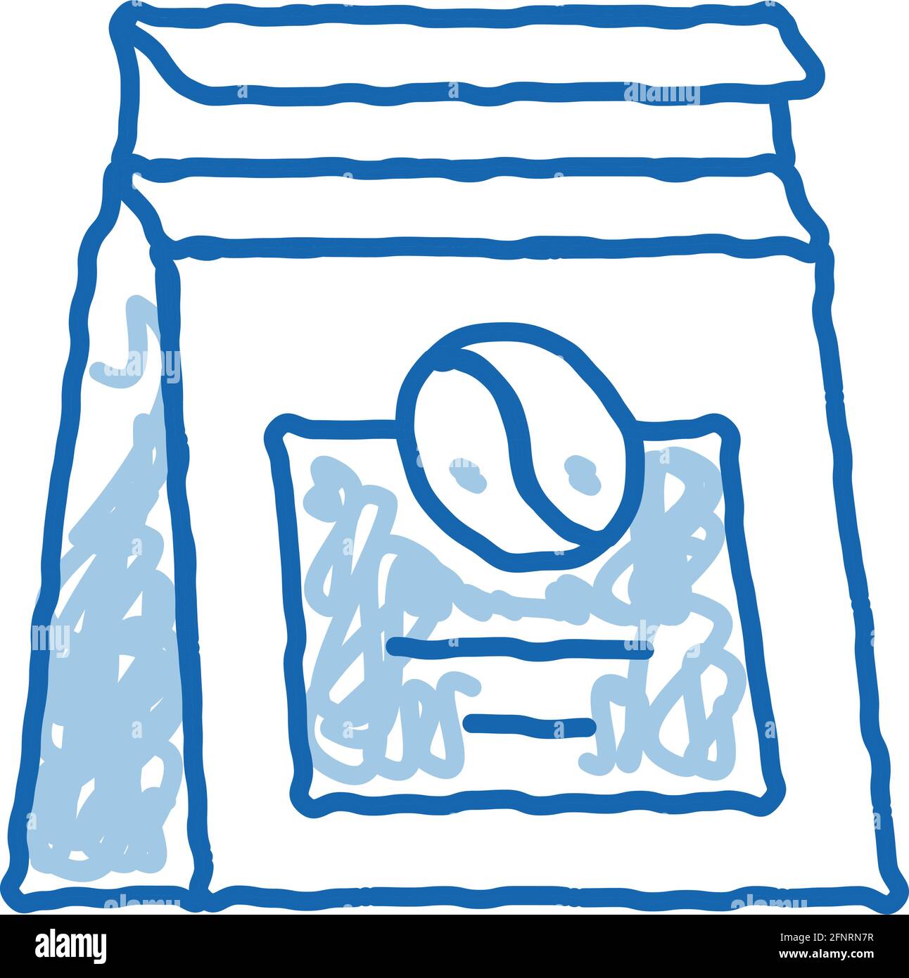 coffee package doodle icon hand drawn illustration Stock Vector Image ...