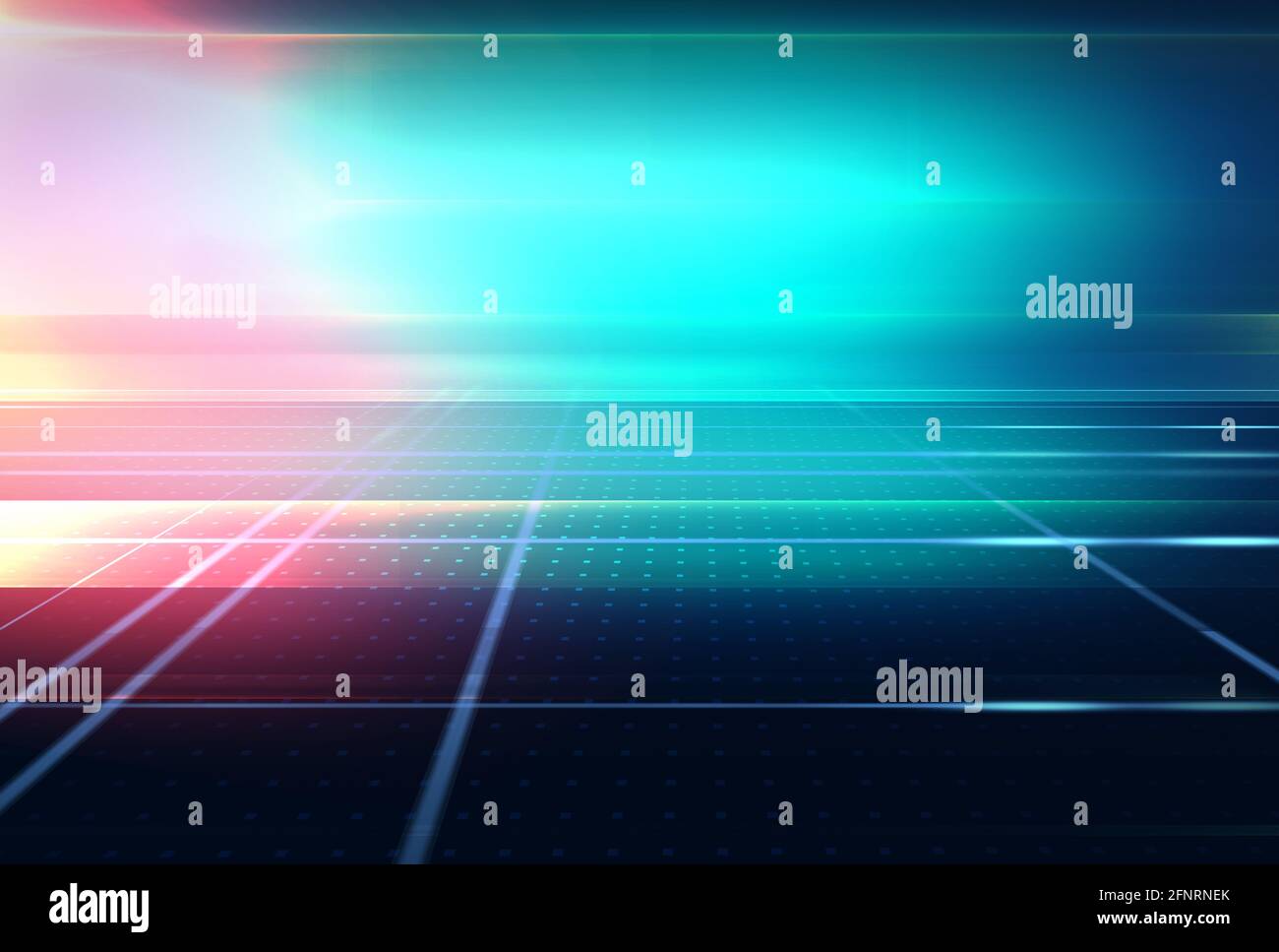 Graphical abstract 3d space background with lens flare and glowing line ...