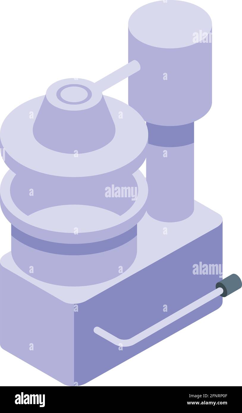 Automated press machine icon. Isometric of Automated press machine ...
