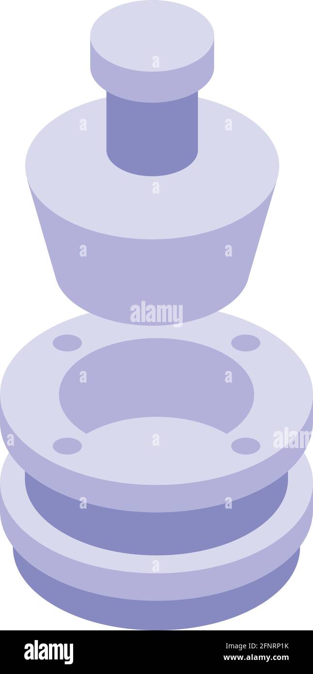 Press machine system icon. Isometric of Press machine system vector ...