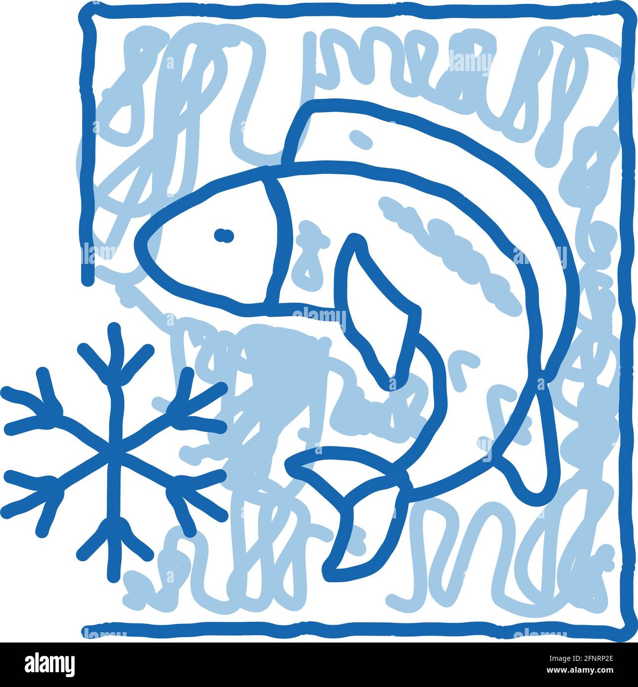 Frozen fish fillet Stock Vector Images - Alamy