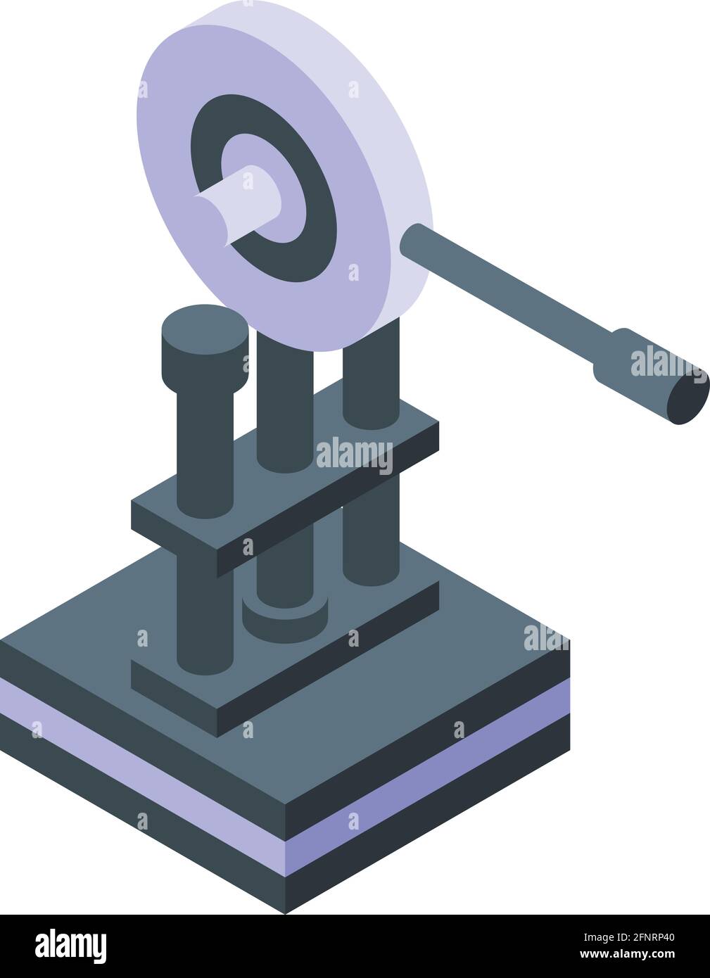 Production press machine icon. Isometric of Production press machine ...