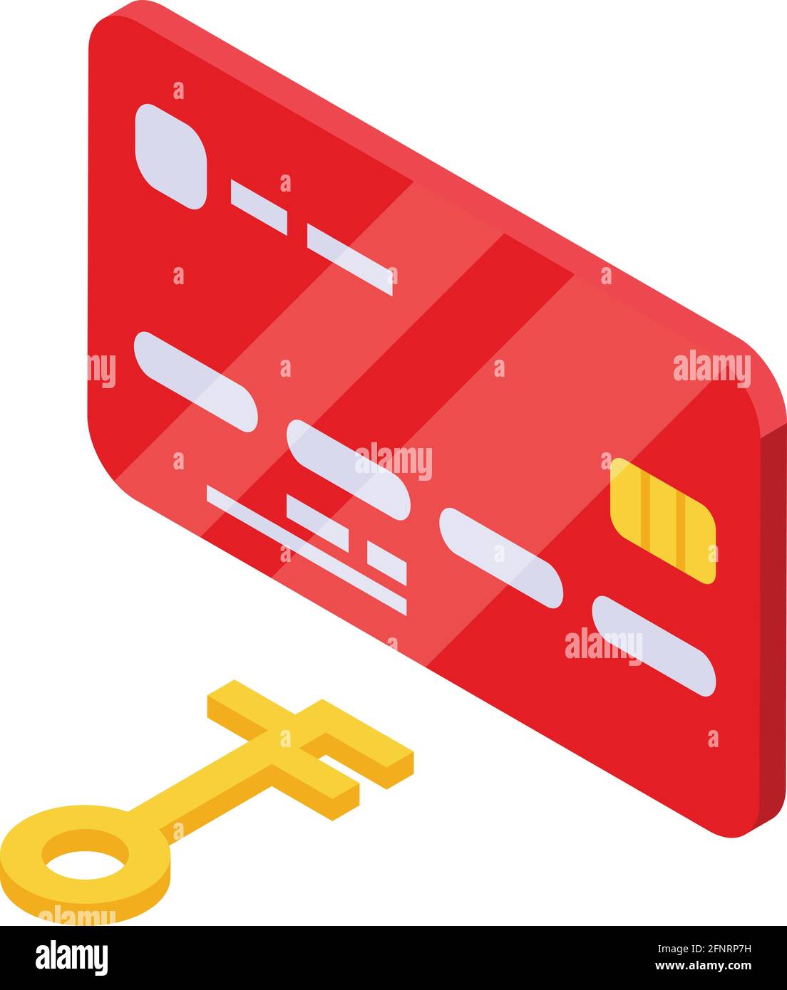 Credit card malware icon. Isometric of Credit card malware vector icon ...