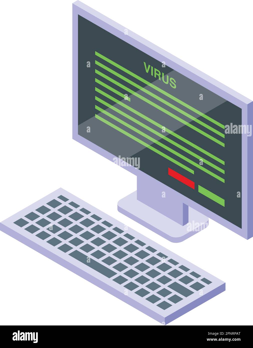 Malware Computer Icon Isometric Of Malware Computer Vector Icon For Web Design Isolated On
